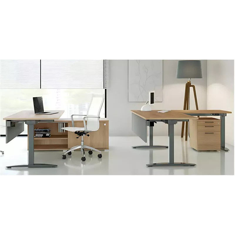 Bureau individuel - Retour, 3 moteurs, réglable