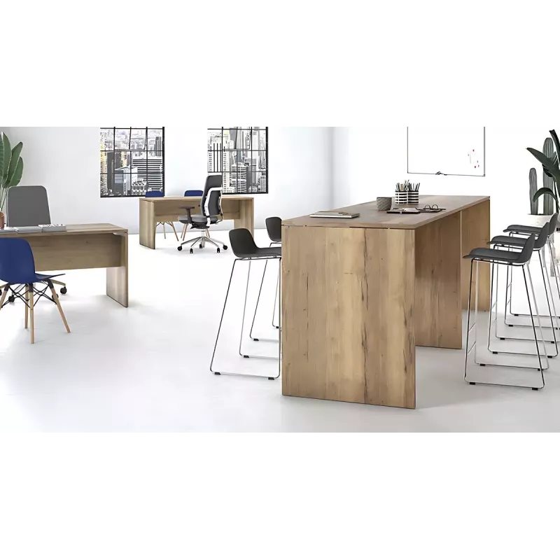 Table haute professionnelle pour des réunions dynamiques