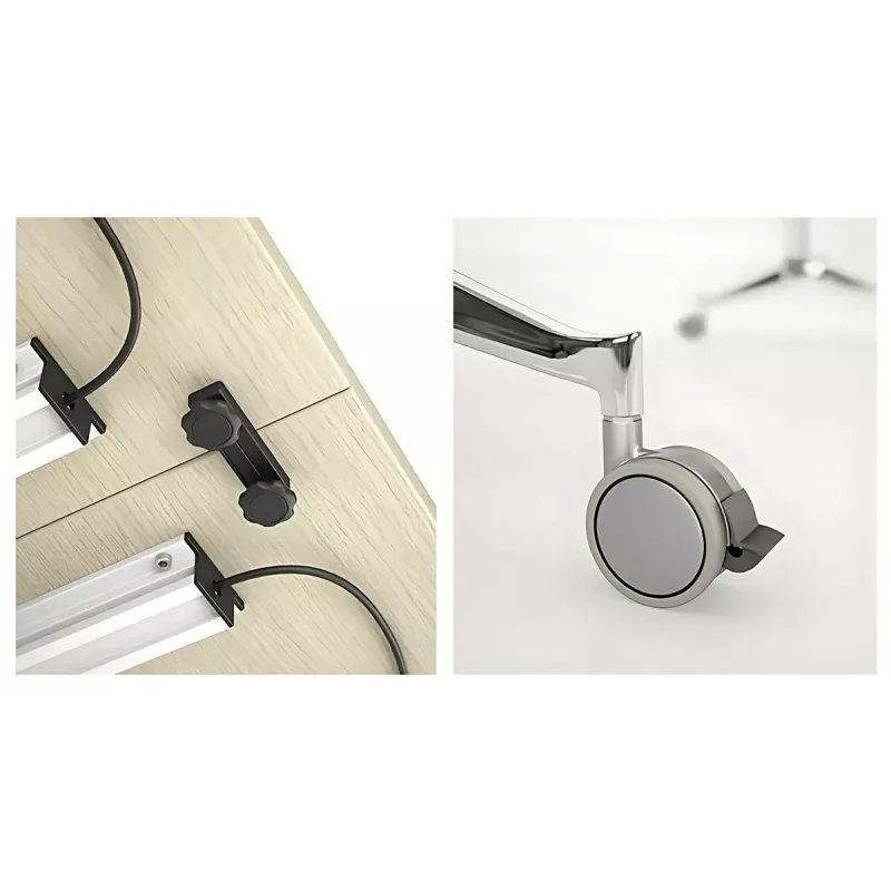 Table polyvalente - Rabattable sur roulettes