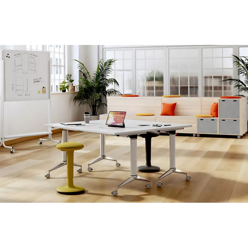 Table polyvalente - Rabattable sur roulettes