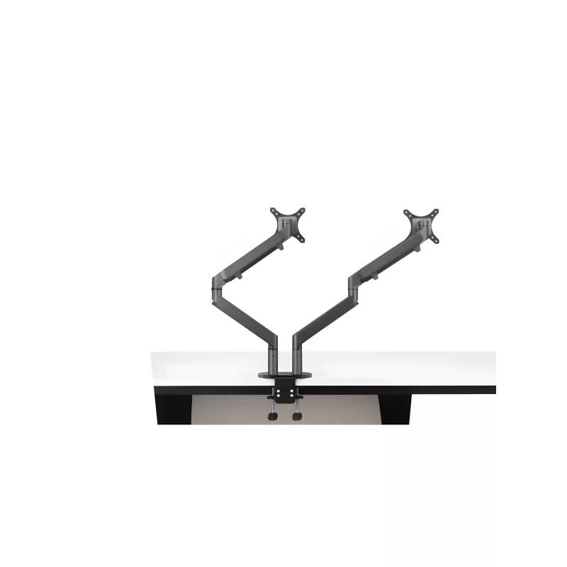 Bras articulé pour écran double - Coloris noir